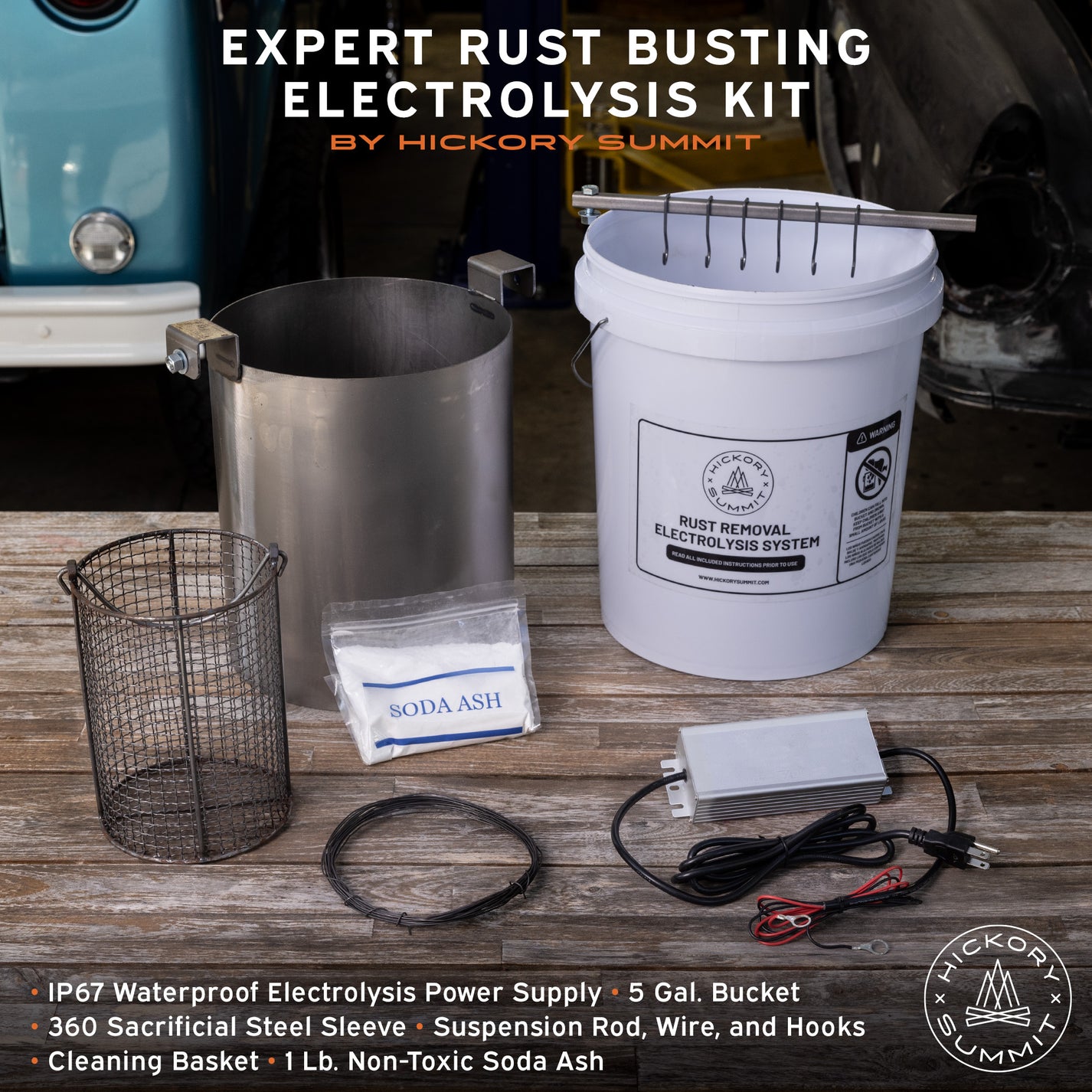 Rust Removal Electrolysis System – Hickory Summit